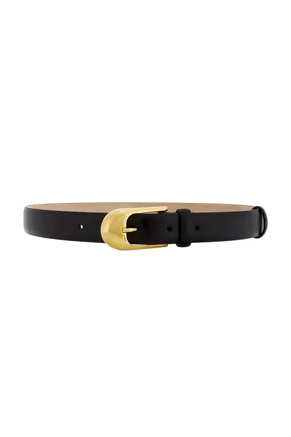 Khaite Dome 25mm Belt - Black & Gold