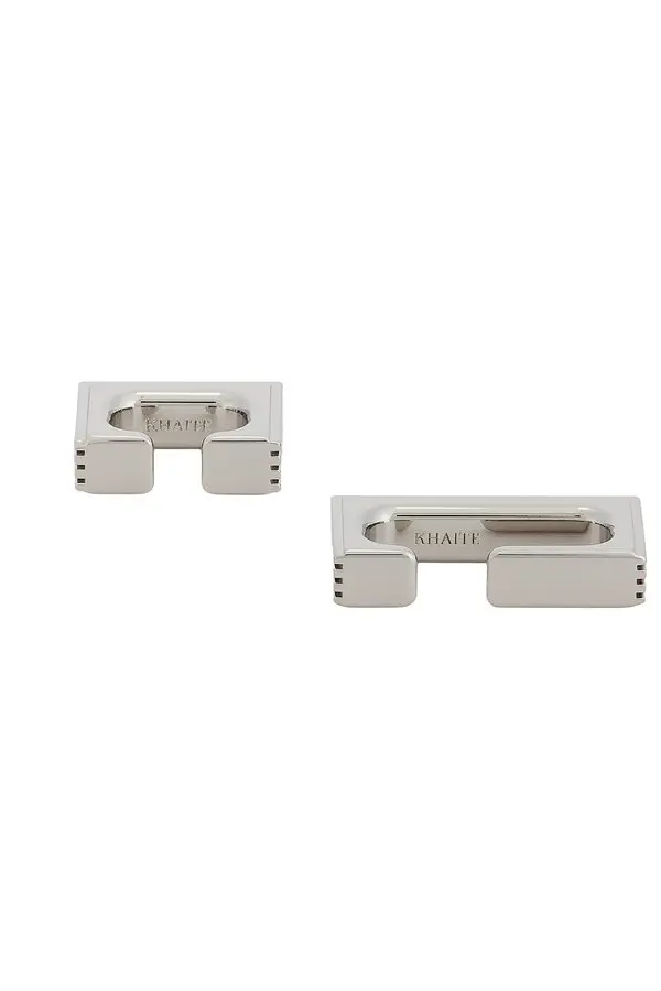Khaite Empire Ear Cuffs - Silver