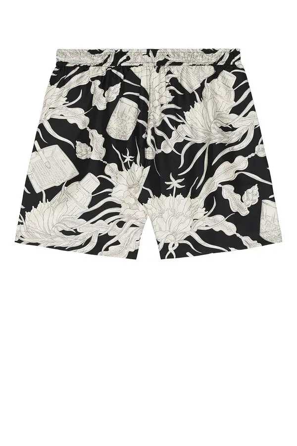 Amiri Floral Short - Black