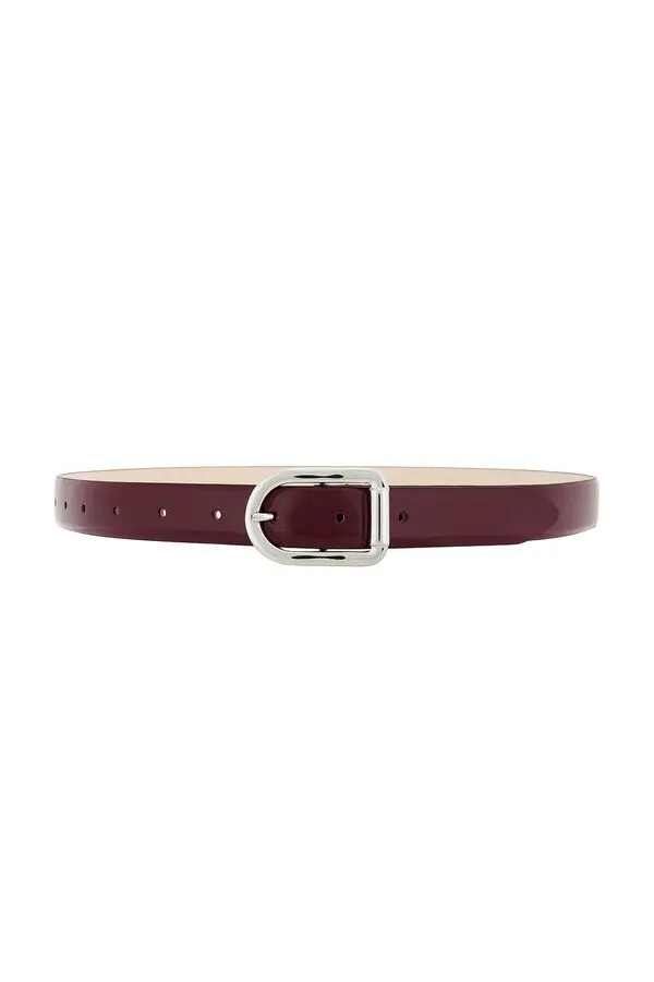 DEHANCHE Mija Belt - Deep Red Lacquer & Silver