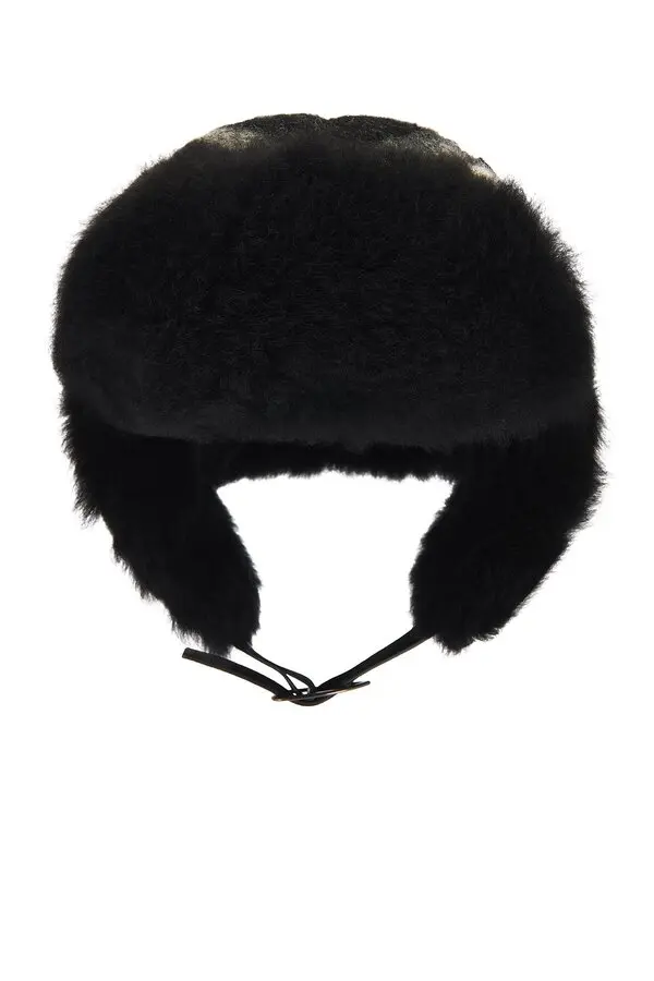 Burberry Tribar Trapper Hat - Black