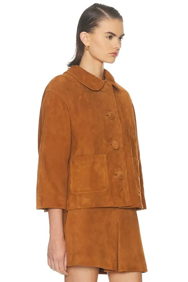 Marc Jacobs Suede Doll Jacket - Copper