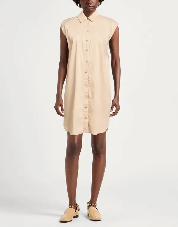 JIJIL Mini Shirt Dress - Beige