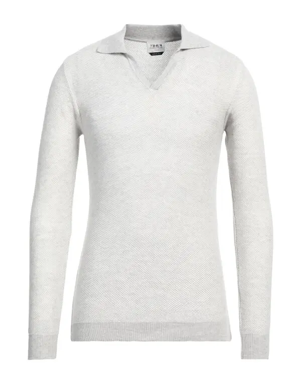 BERNA Cotton-acrylic Two-tone Sweater