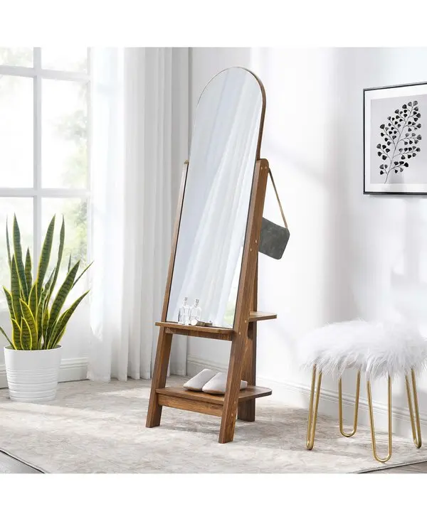 MODWAY Ascend Standing Mirror - Walnut