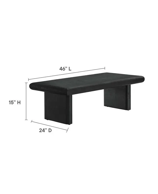 MODWAY Relic Concrete Textured Coffee Table