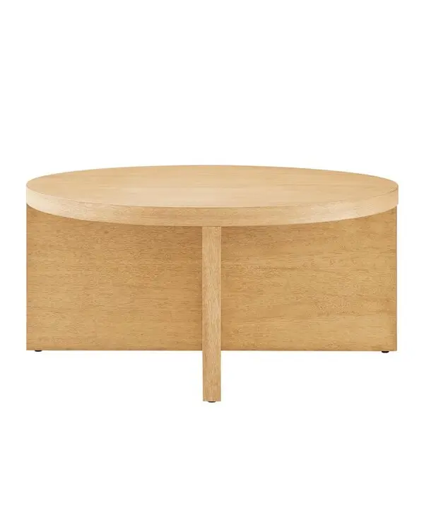 MODWAY Silas Round Wood Coffee Table