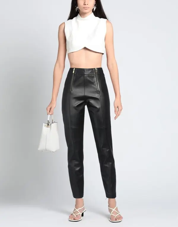 Pinko Slim Fit Leather Pants