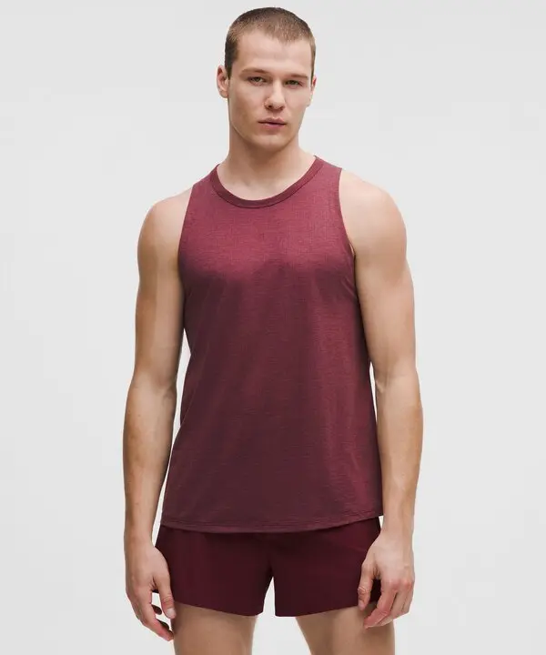 Lululemon Mile Maker Lightweight Tank Top - Heathered Burgundy Bay