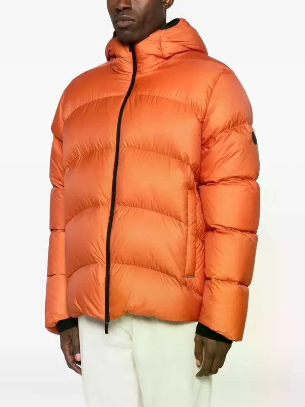 Moncler Fulcran Hooded Quilted Jacket - Orange