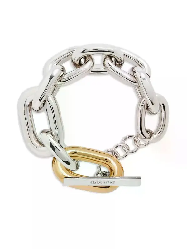 Rabanne Chain-link Oval-link Bracelet - Silver