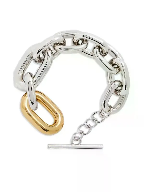 Rabanne Chain-link Oval-link Bracelet - Silver