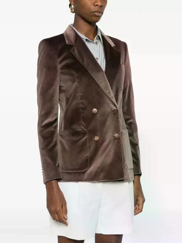 Tagliatore Double-breasted Velvet Jacket