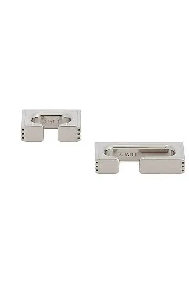 Khaite Empire Ear Cuffs - Silver