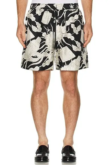 Amiri Silk Floral Shorts