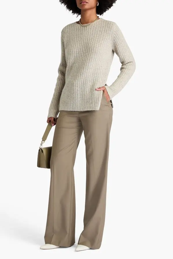Vince Ribbed Donegal Cashmere Sweater