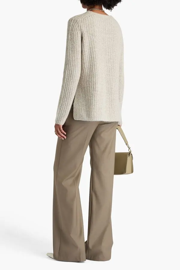 Vince Ribbed Donegal Cashmere Sweater