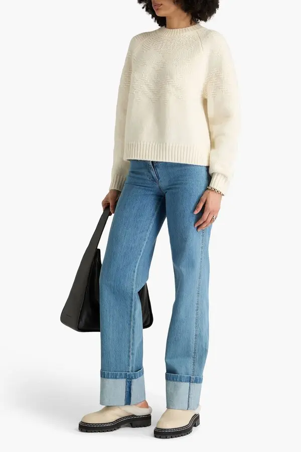 Vince Jacquard-knit Wool Sweater