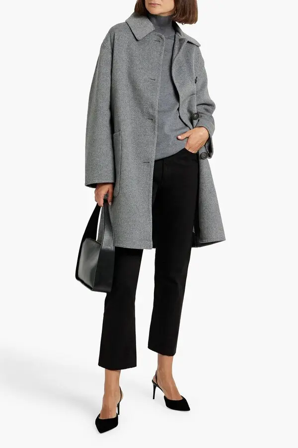 Vince Wool-blend Felt Coat