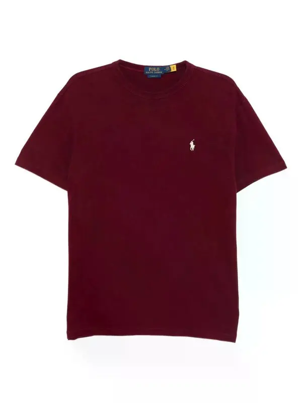 Polo Ralph Lauren Embroidered-logo Cotton T-shirt - Red