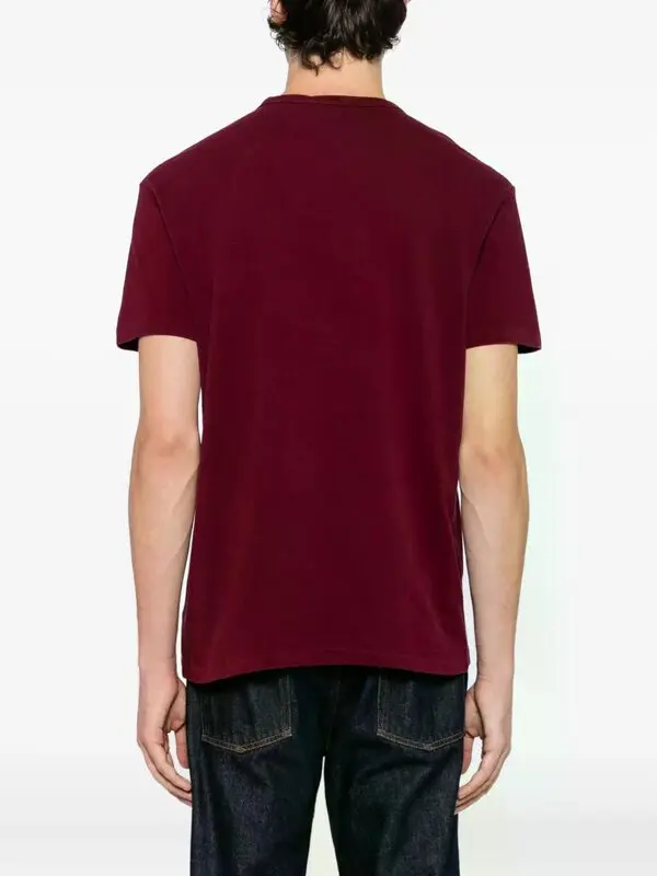 Polo Ralph Lauren Embroidered-logo Cotton T-shirt - Red