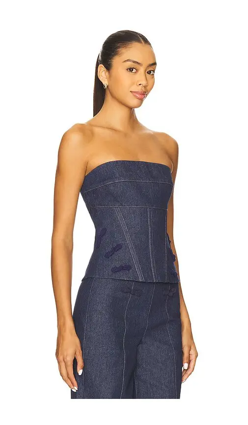 SAU LEE Brooklyn Corset Top
