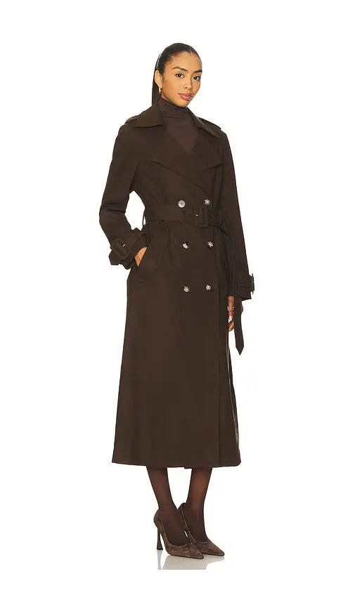 SAU LEE Nevada Trench Coat