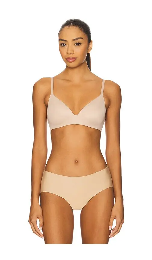 Calvin Klein Perfectly Fit Wirefree T-shirt Bra In Nude - Cedar