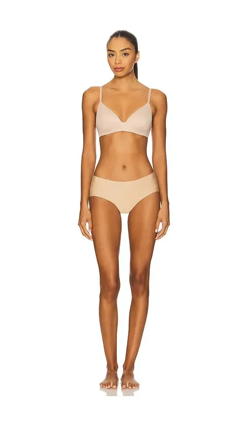 Calvin Klein Perfectly Fit Wirefree T-shirt Bra In Nude - Cedar