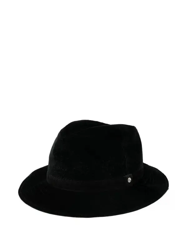 Giorgio Armani Fedora Hat - Black