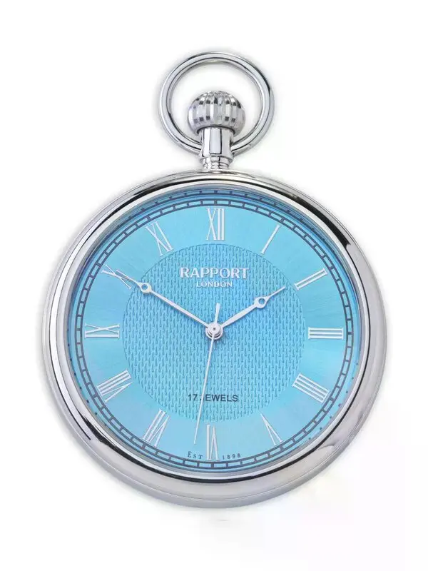 RAPPORT LONDON Mechanical Open-face Pocket Watch - Silver