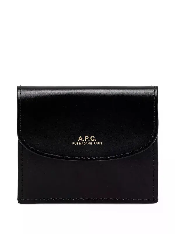 A.p.c. Genève Tri-fold Wallet - Black