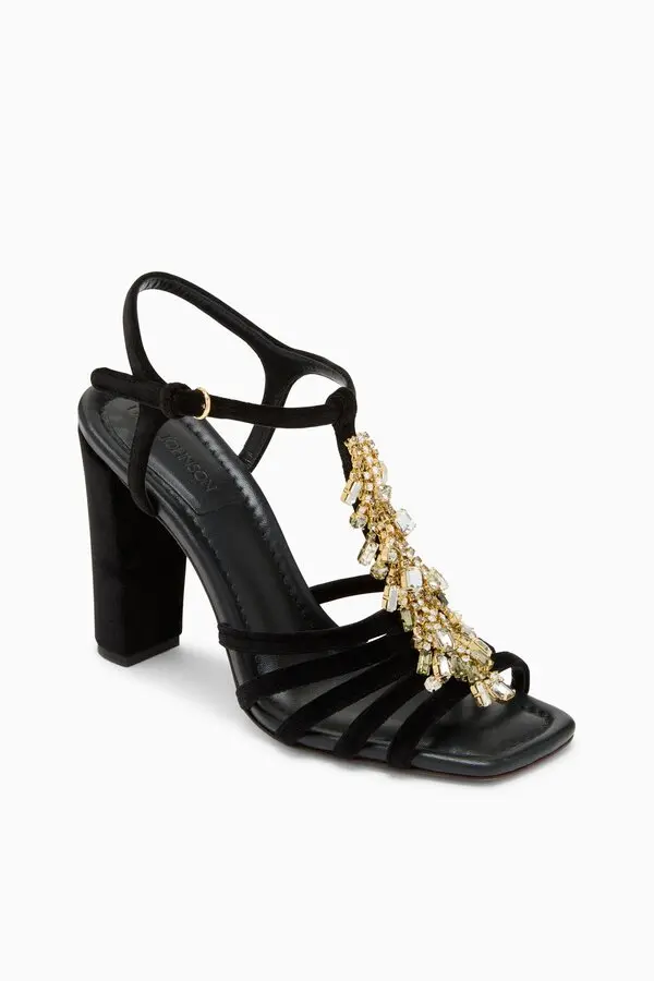 Ulla Johnson Bianca Crystal T-strap High Heel