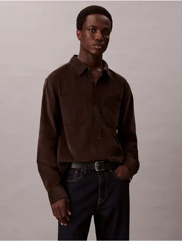 Calvin Klein Corduroy Relaxed Button-down Shirt