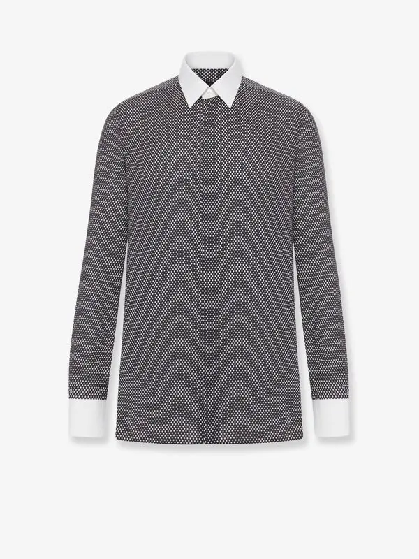 TOM FORD Microfantasy Cotton Shirt