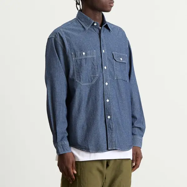 FRIZMWORKS 1920s Chambray Work Shirt