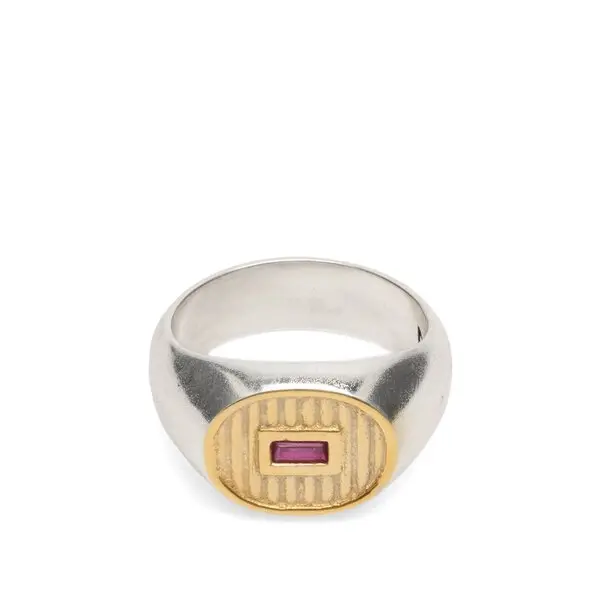 MAPLE Sherman Signet Ring - Silver/gold