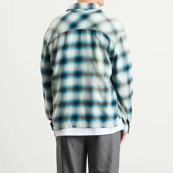 REPRESENT Sun Bleached Flannel Shirt - Cloud