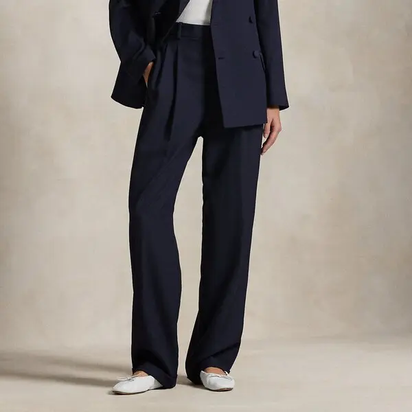 Ralph Lauren Wool Tuxedo Bacall Pant