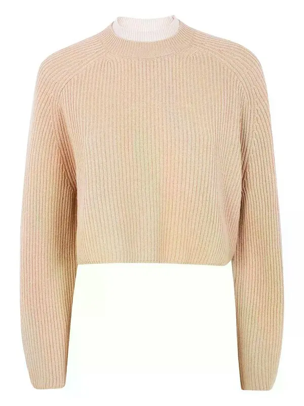 Max Mara Ribbed Wool Sweater - Neutrals