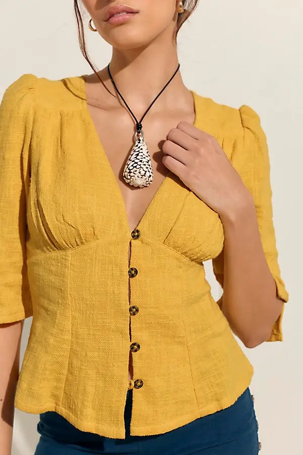 Free People Breanna Top - Citrus