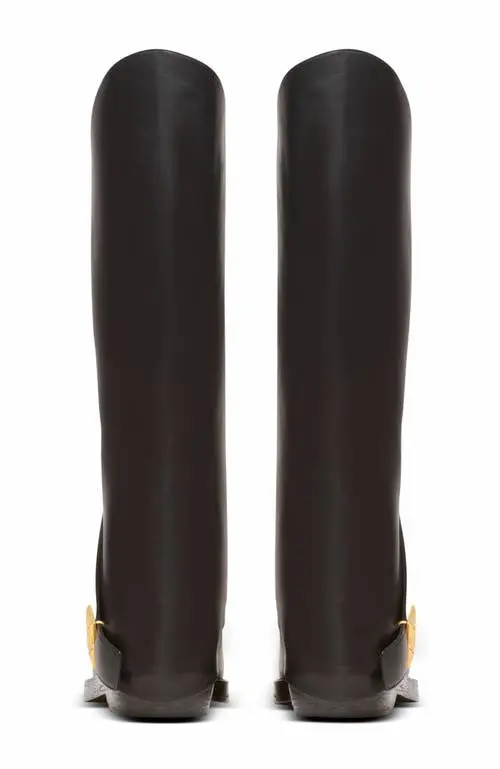 Balmain Twist Leather Boots