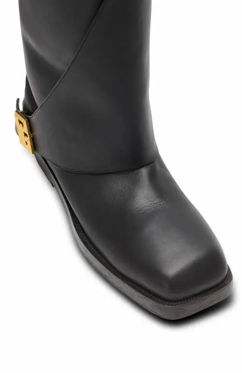 Balmain Twist Leather Boots