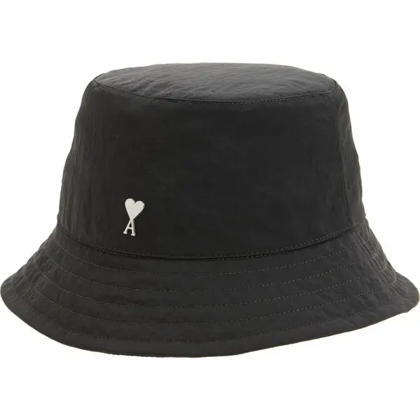 Ami De Coeur Embroidered Bucket Hat - Anthracite