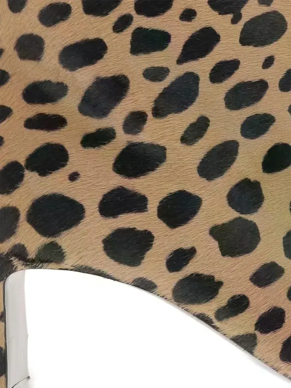 Khaite 55mm Leopard-print Ankle Boots - Brown