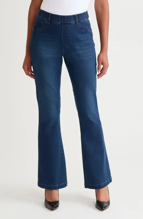 Ming Wang Pull-on Flare Jeans