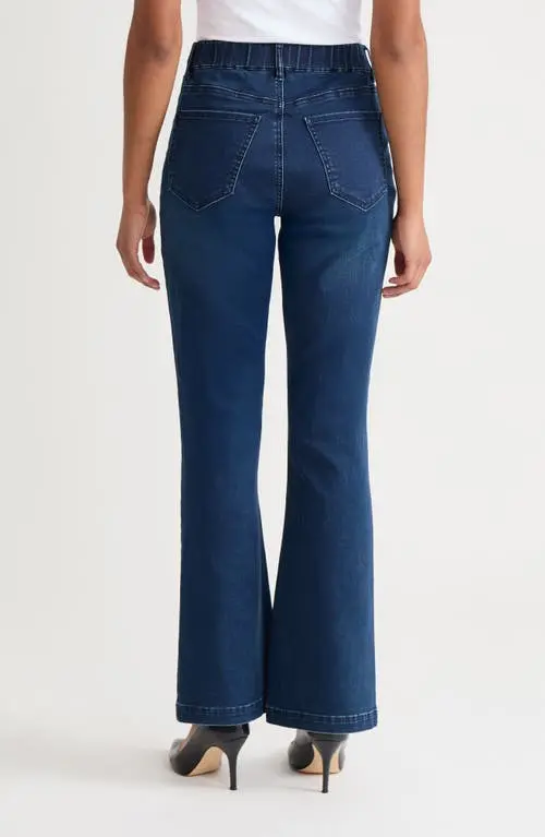 Ming Wang Pull-on Flare Jeans