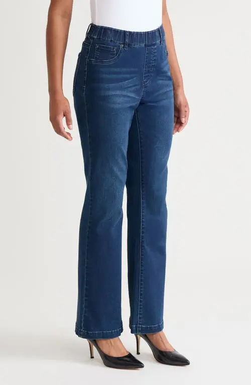 Ming Wang Pull-on Flare Jeans