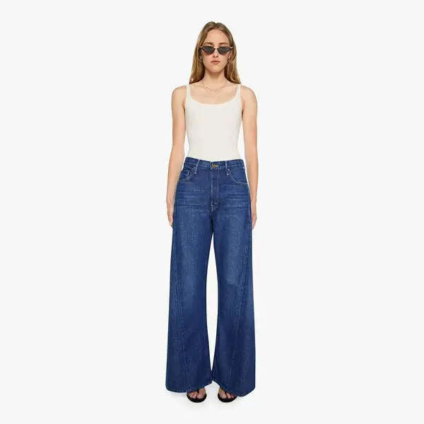 MOTHER Snacks! The Lemon Twist Sneak Yes, Chef! Jeans - Blue