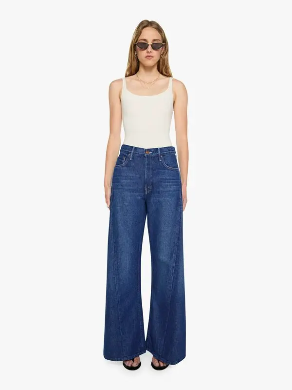 MOTHER Snacks! The Lemon Twist Sneak Yes, Chef! Jeans - Blue